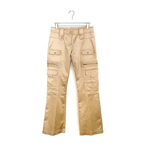 Cache | Pants & Jumpsuits | Vintage Y2k Cach Metallic Gold Low Rise ...